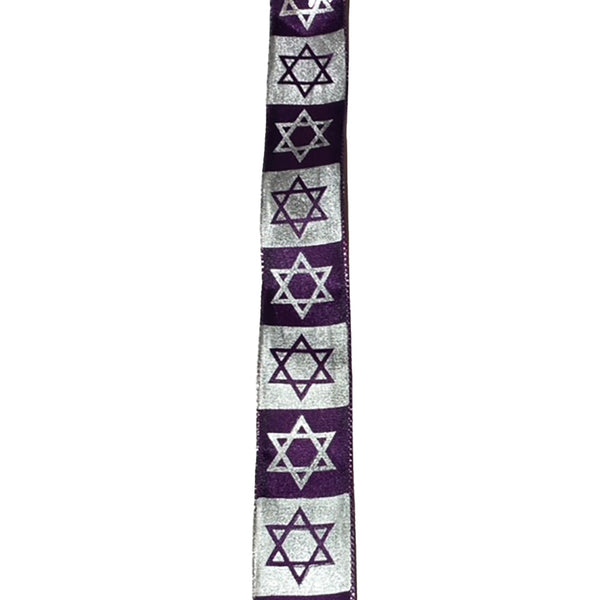 Purple and Silver Star of David Ribbon – A Gifted Solution