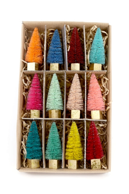 Cody Foster Rainbow Miniature Trees Set of 12 – A Gifted Solution